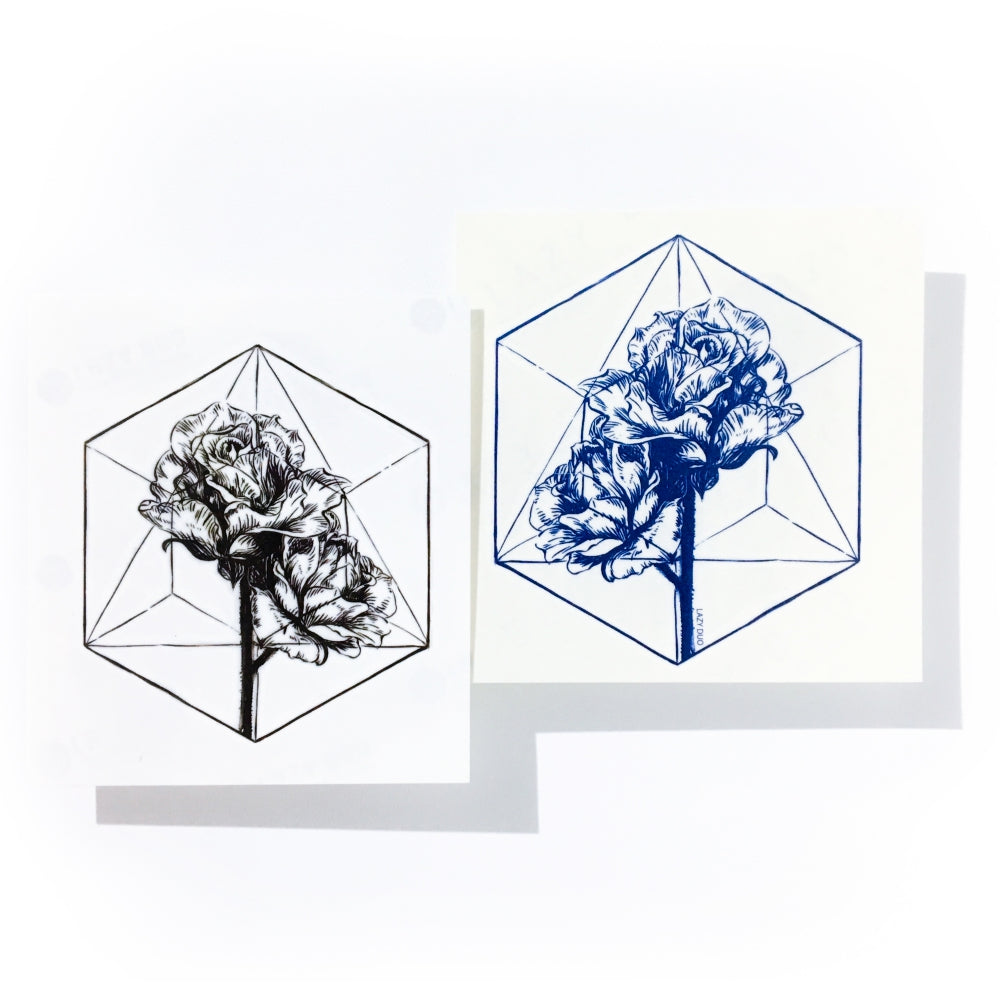 Rose Temporary tattoo sticker Realistic Nontoxic Safe 水彩刺青香港紋身貼紙訂製印刷防敏 – LAZY DUO TATTOO