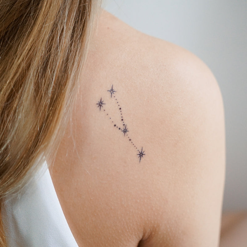 TAURUS ZODIAC TATTOO | LAZY DUO Realistic Temporary Tattoo 金牛座星座刺青紋身貼紙 ...
