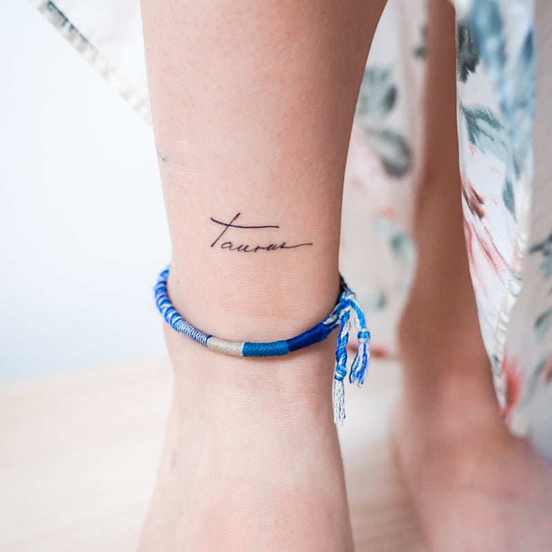 TAURUS ZODIAC TATTOO | LAZY DUO Realistic Temporary Tattoo 金牛座星座刺青紋身貼紙 ...